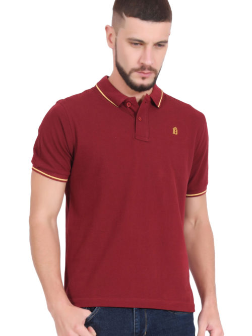 Plain Cotton Navy Blue Polo T shirt for Men – BlueAura Apparels Plain Cotton Navy Blue Polo T shirt for Men – BlueAura Apparels